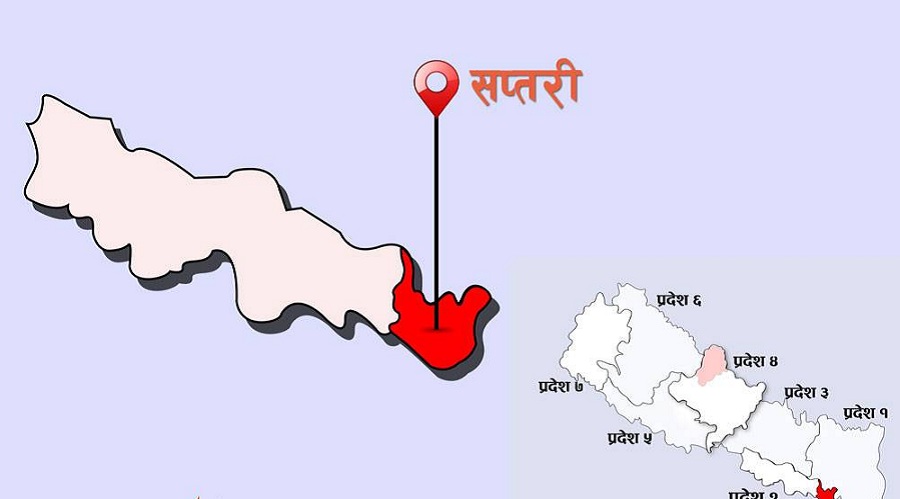 saptari map